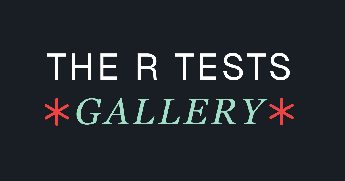 R Tests Gallery